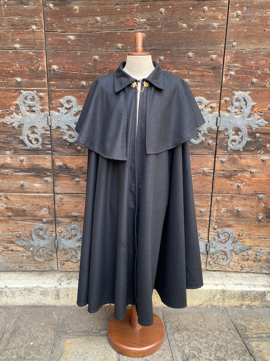 Wool Tabarro With Cape - Etsy