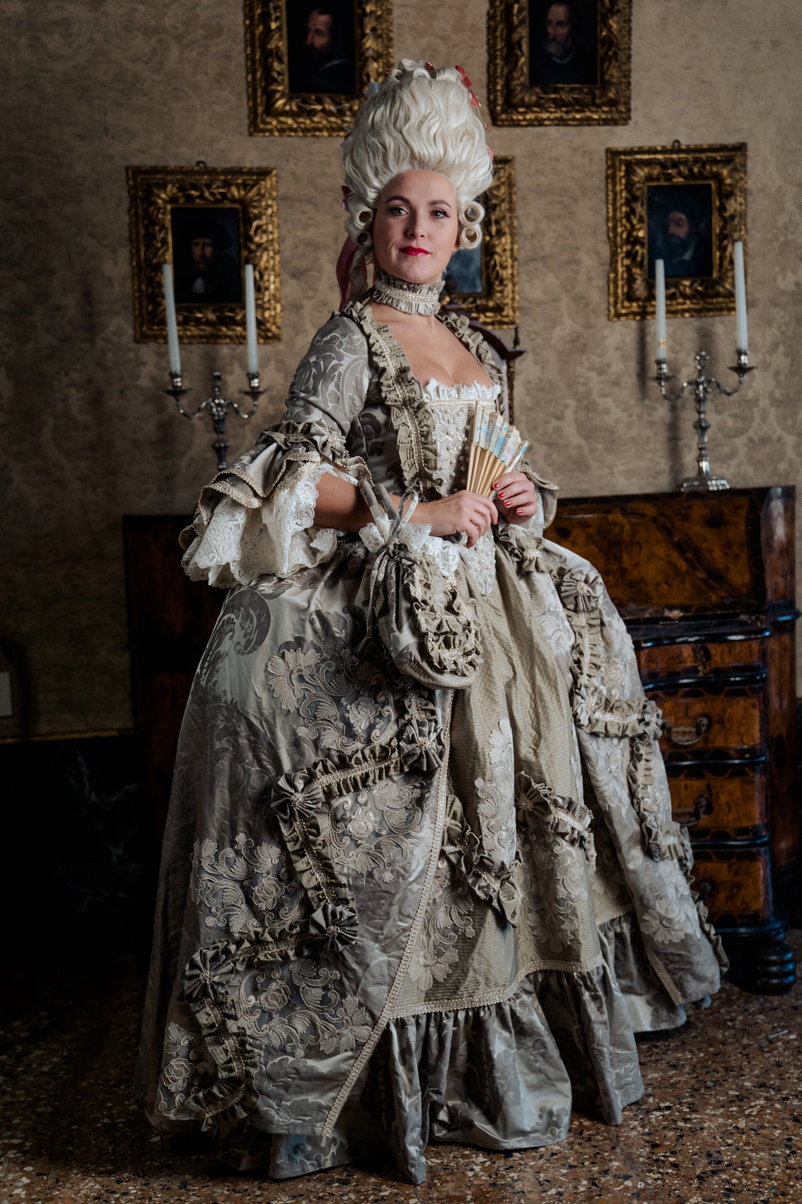 HISTORICAL COSTUME 1700 WOMAN - Etsy