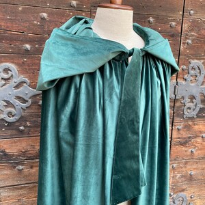 Unlined Green Velvet Cloak - Etsy
