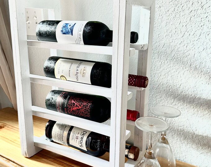 White Wine Rack - Etsy