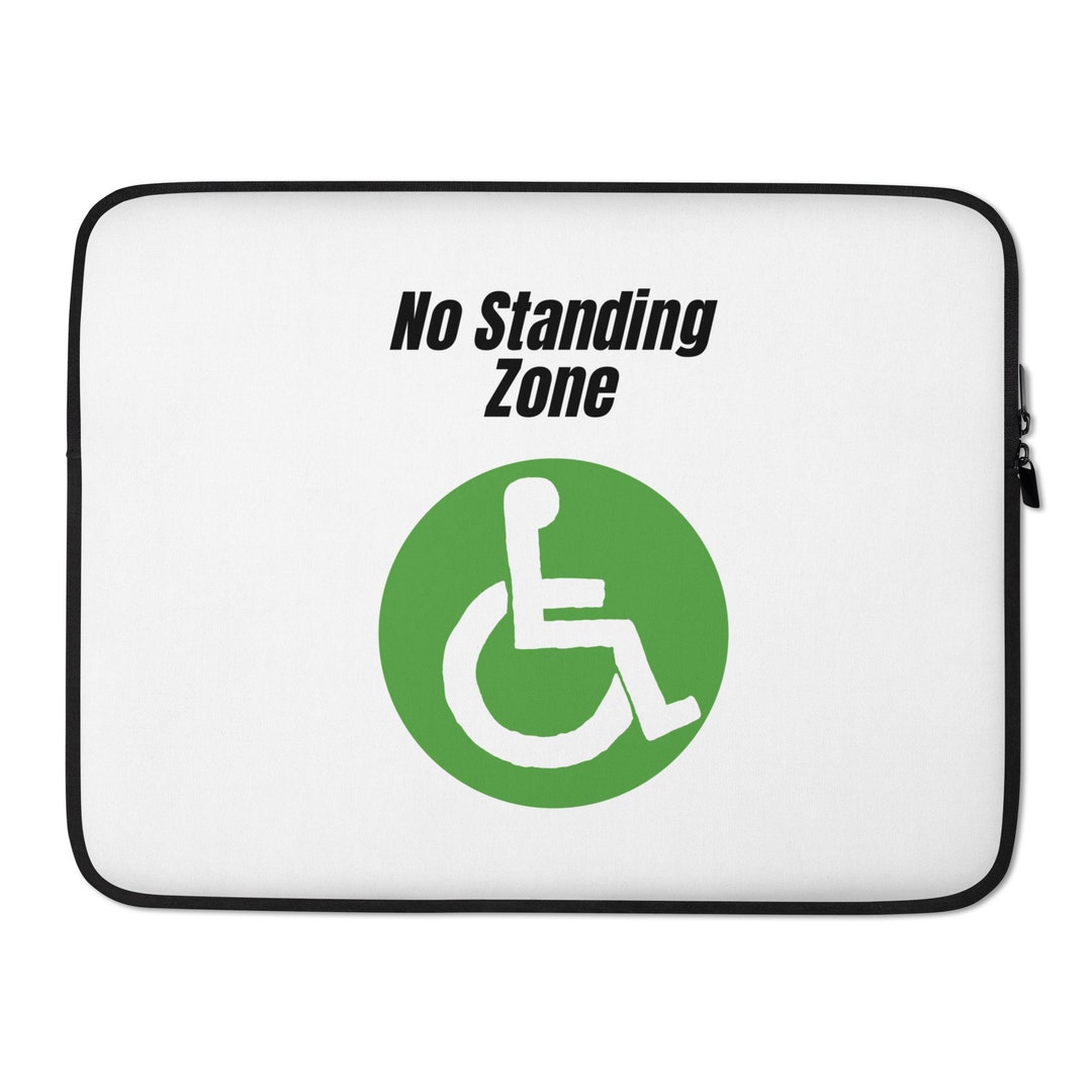 Funny Disabled No Standing Zone Laptop Case - Etsy