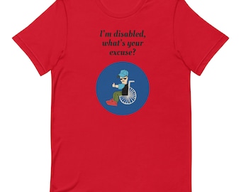 Comical Disabled T-shirt - Etsy