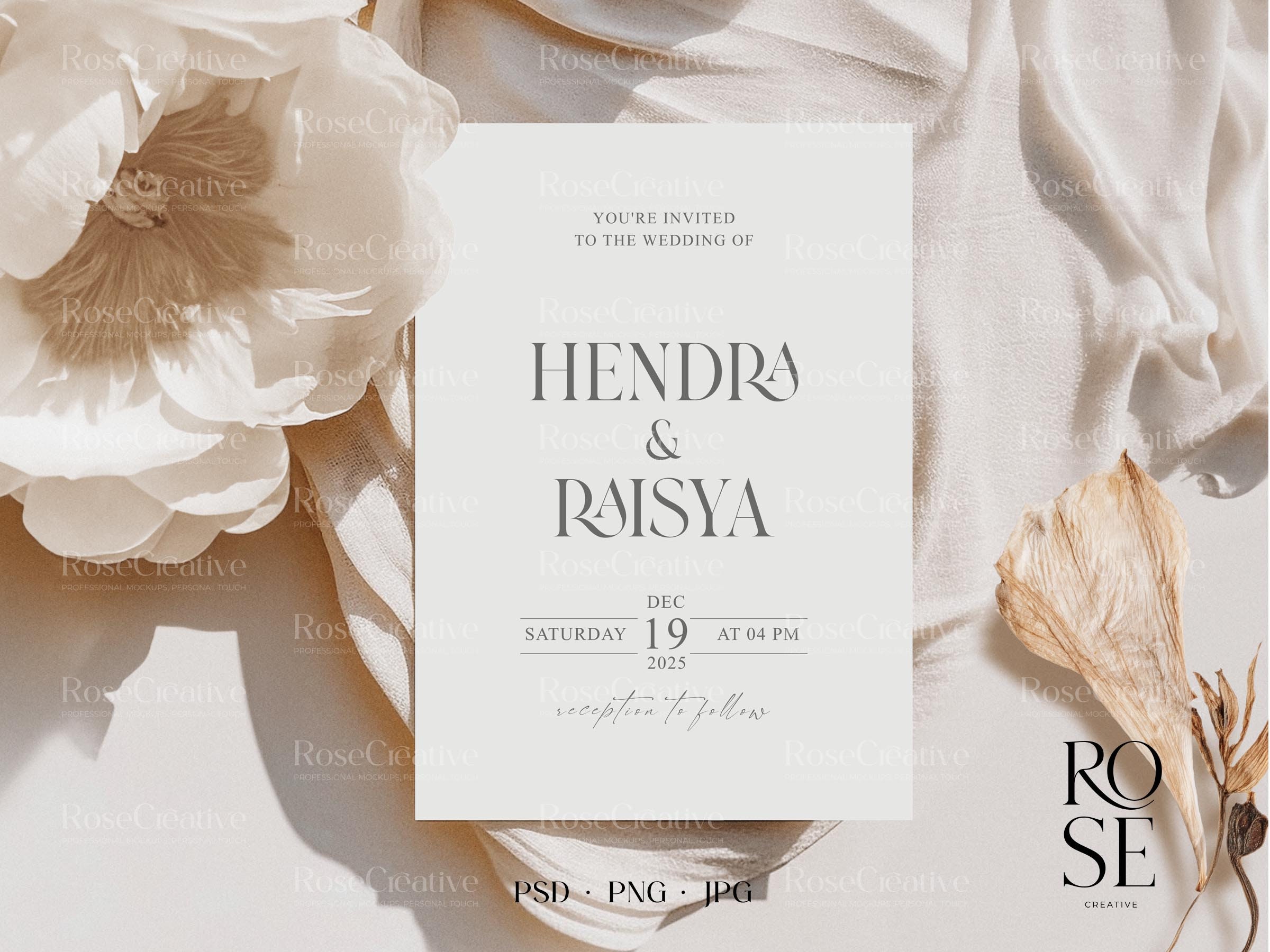 Wedding Invitation Mock Up, Greeting Card Mock Up, Invite Mockup ...