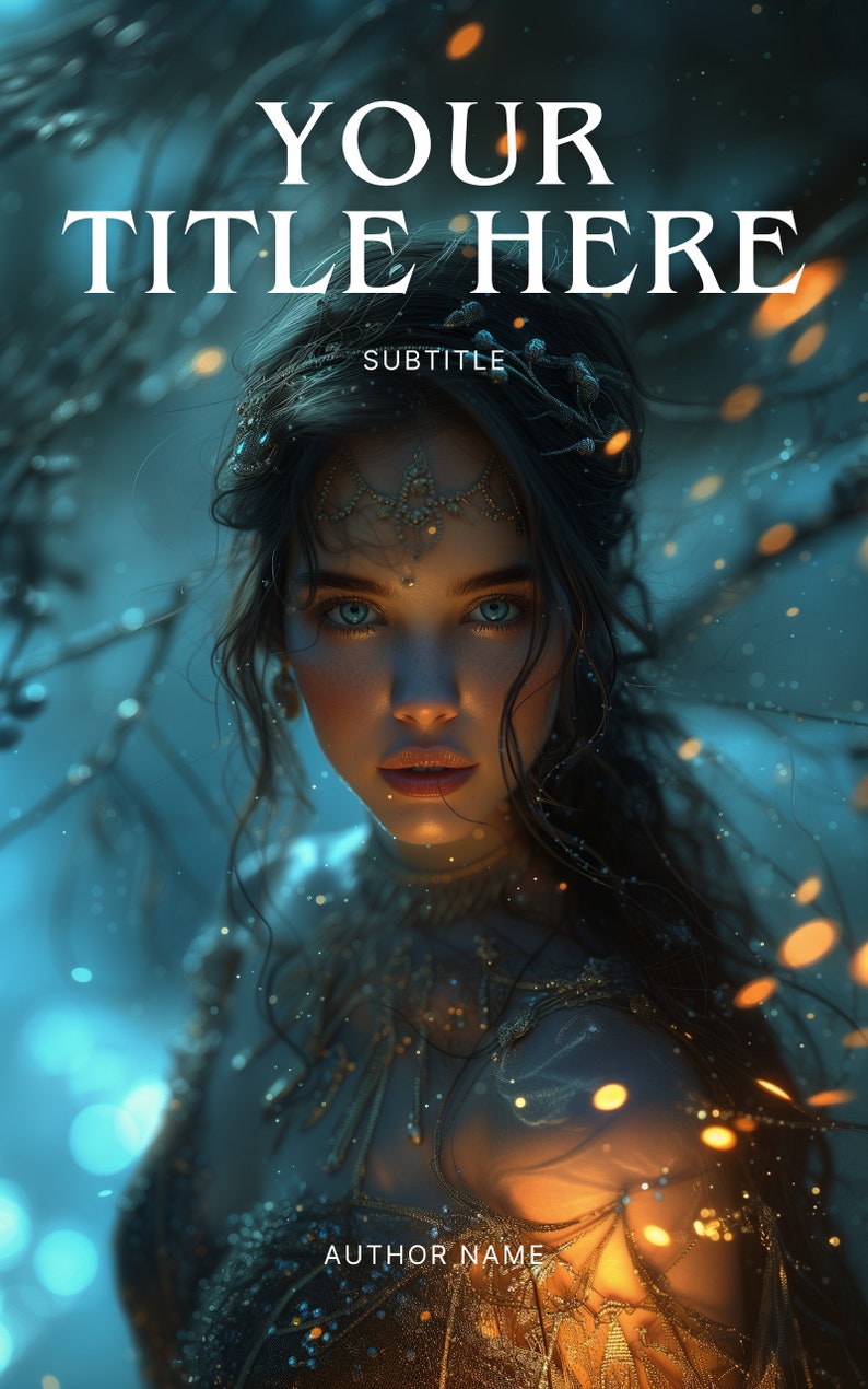 Premade Book Cover Design Fantasy Goddess Fiction Ebook Cover Fully ...