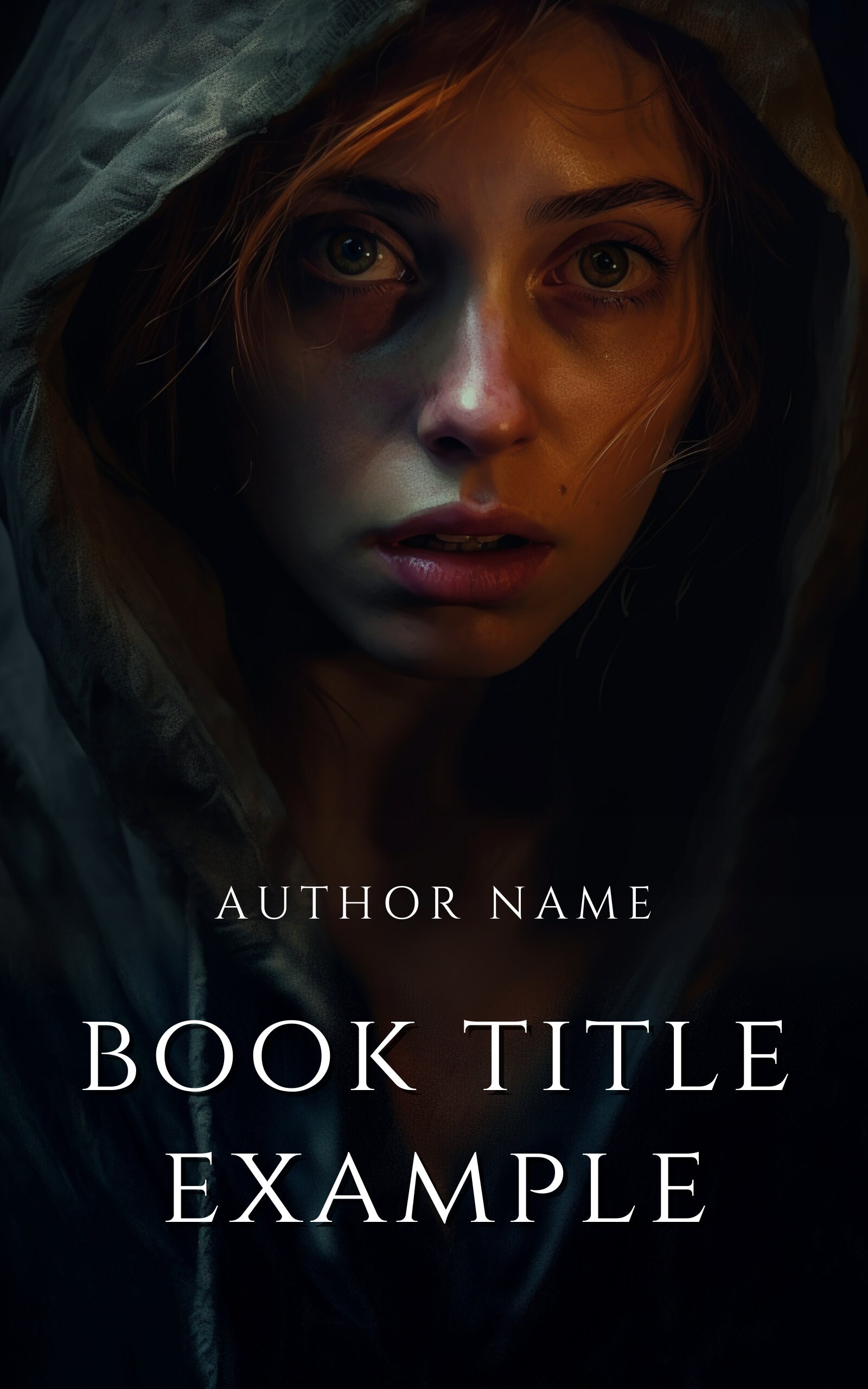 Premade Book Cover Thriller, Womans Face Ebook Cover One of a Kind Book ...