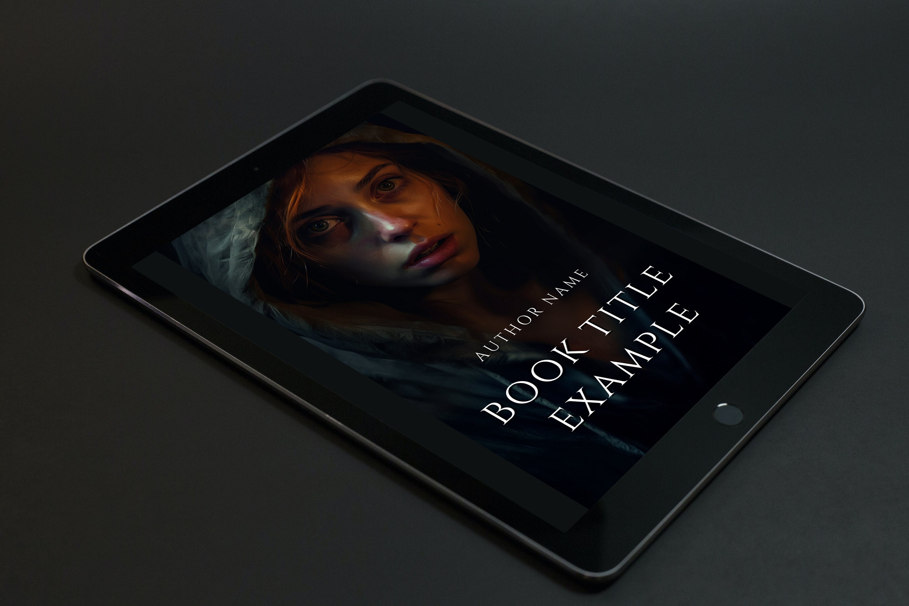 Premade Book Cover Thriller, Womans Face Ebook Cover One of a Kind Book ...