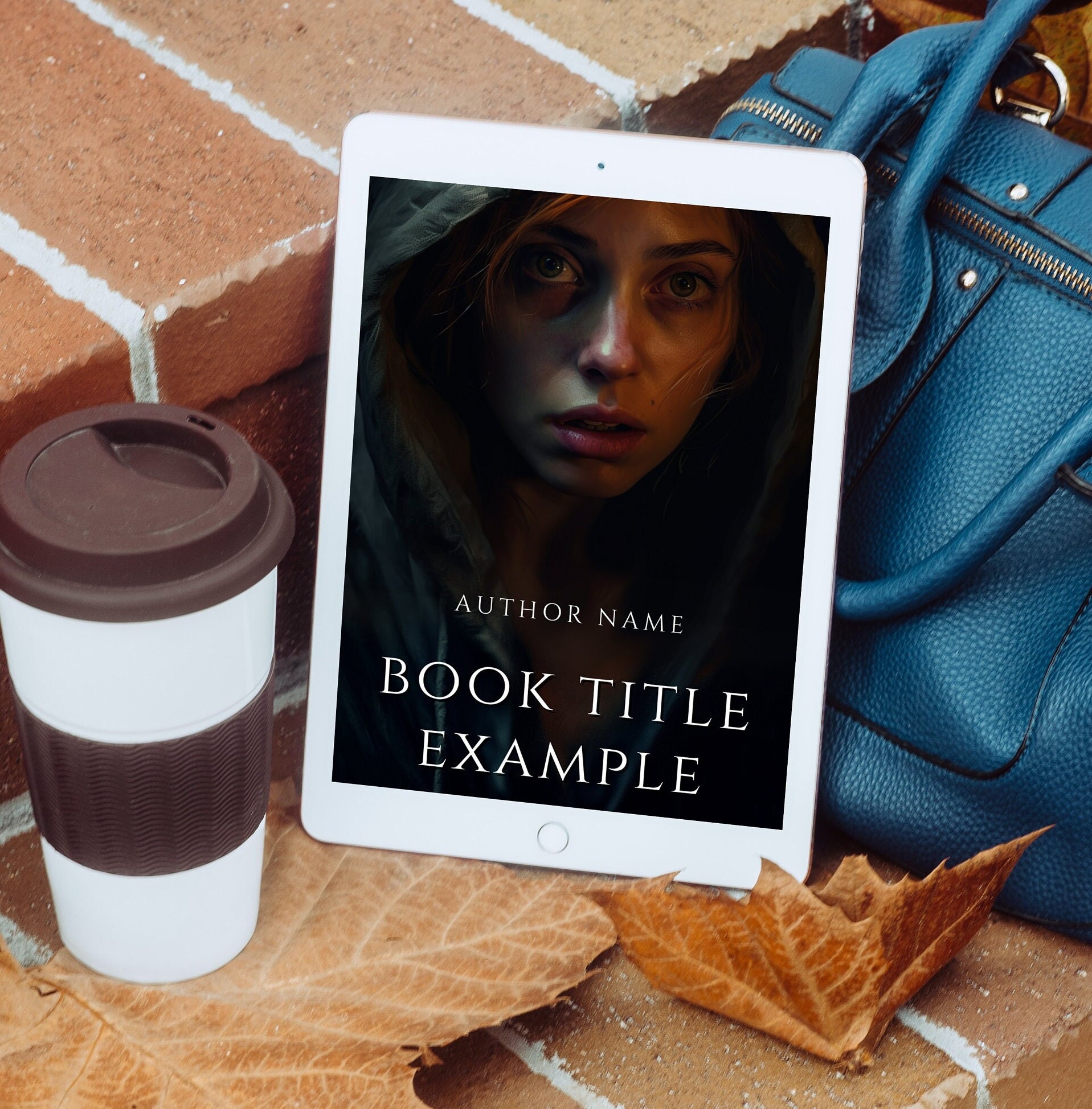 Premade Book Cover Thriller, Womans Face Ebook Cover One of a Kind Book ...