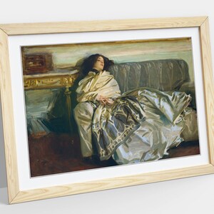 Nonchaloir repose by John Singer Sargent wall Art Picture Framed Print ...