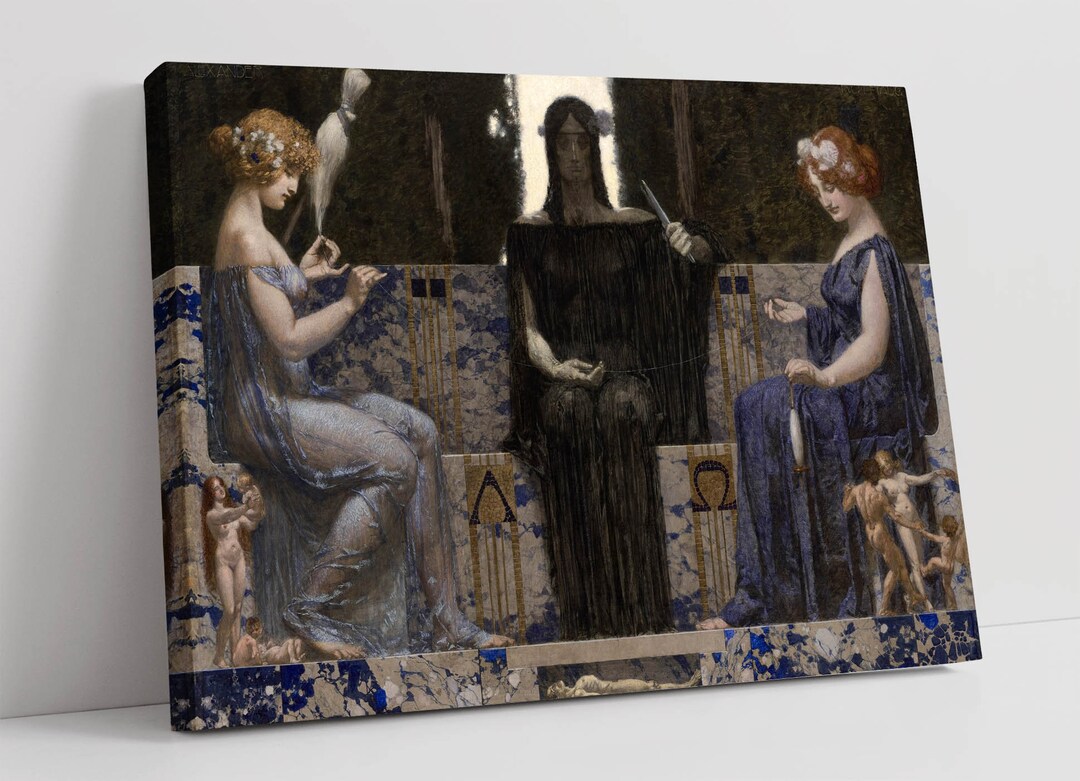The Three Fates Circa Canvas Picture Print Wall Hanging - Etsy