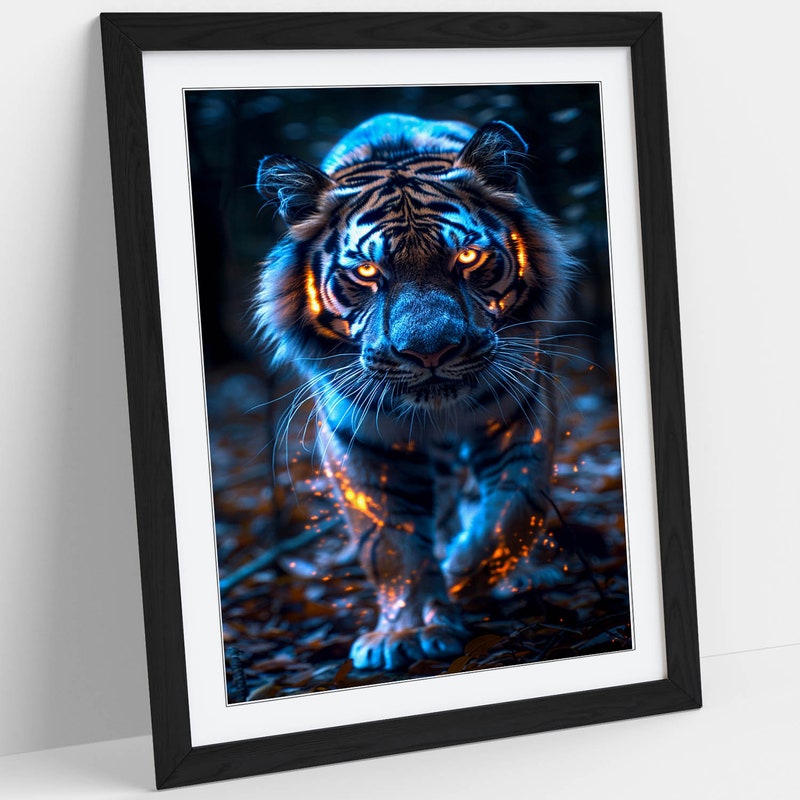 Framed Tiger Print - Etsy