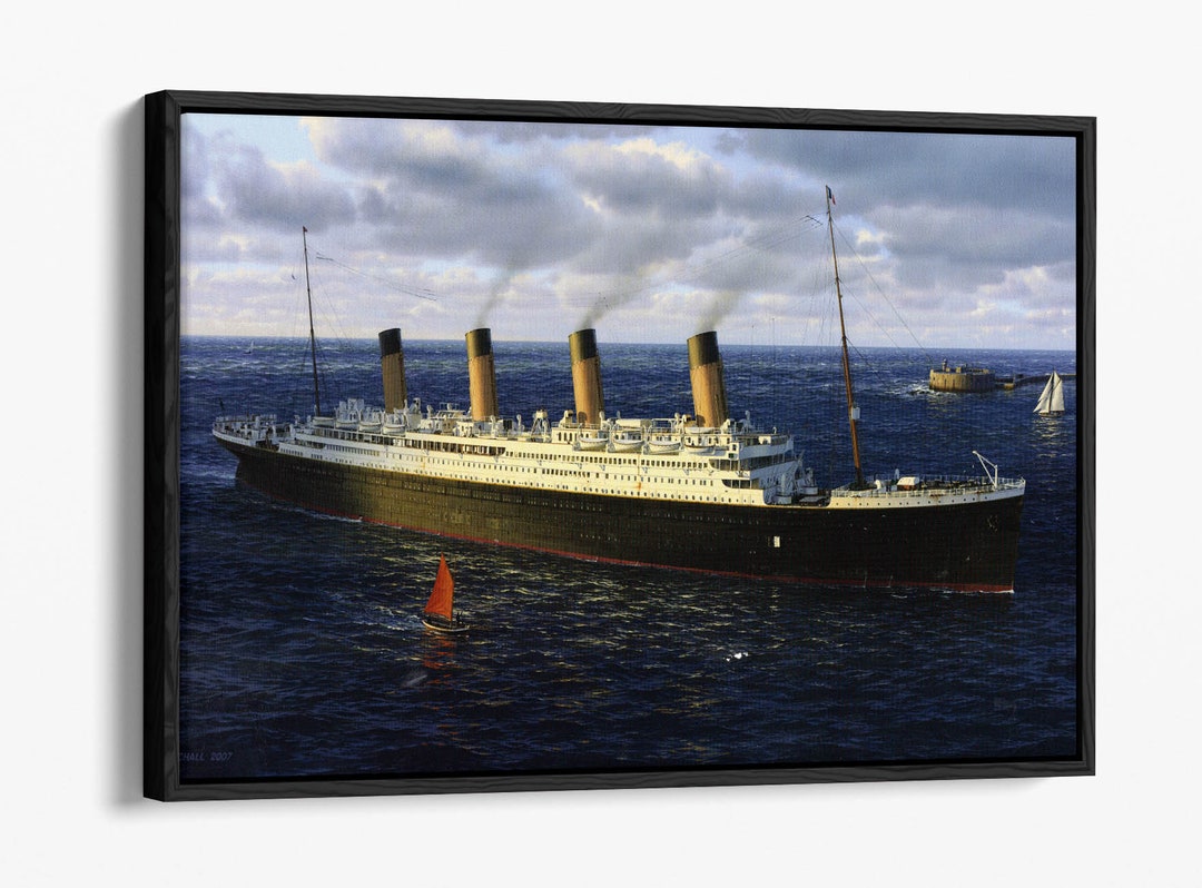TITANIC Art Float Effect Framed Canvas Print - Etsy