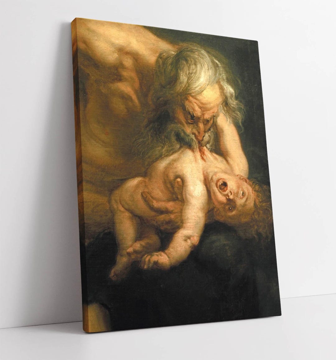 Saturn by Peter Paul Rubens -wall Art Framed Canvas Picture Print Wall ...