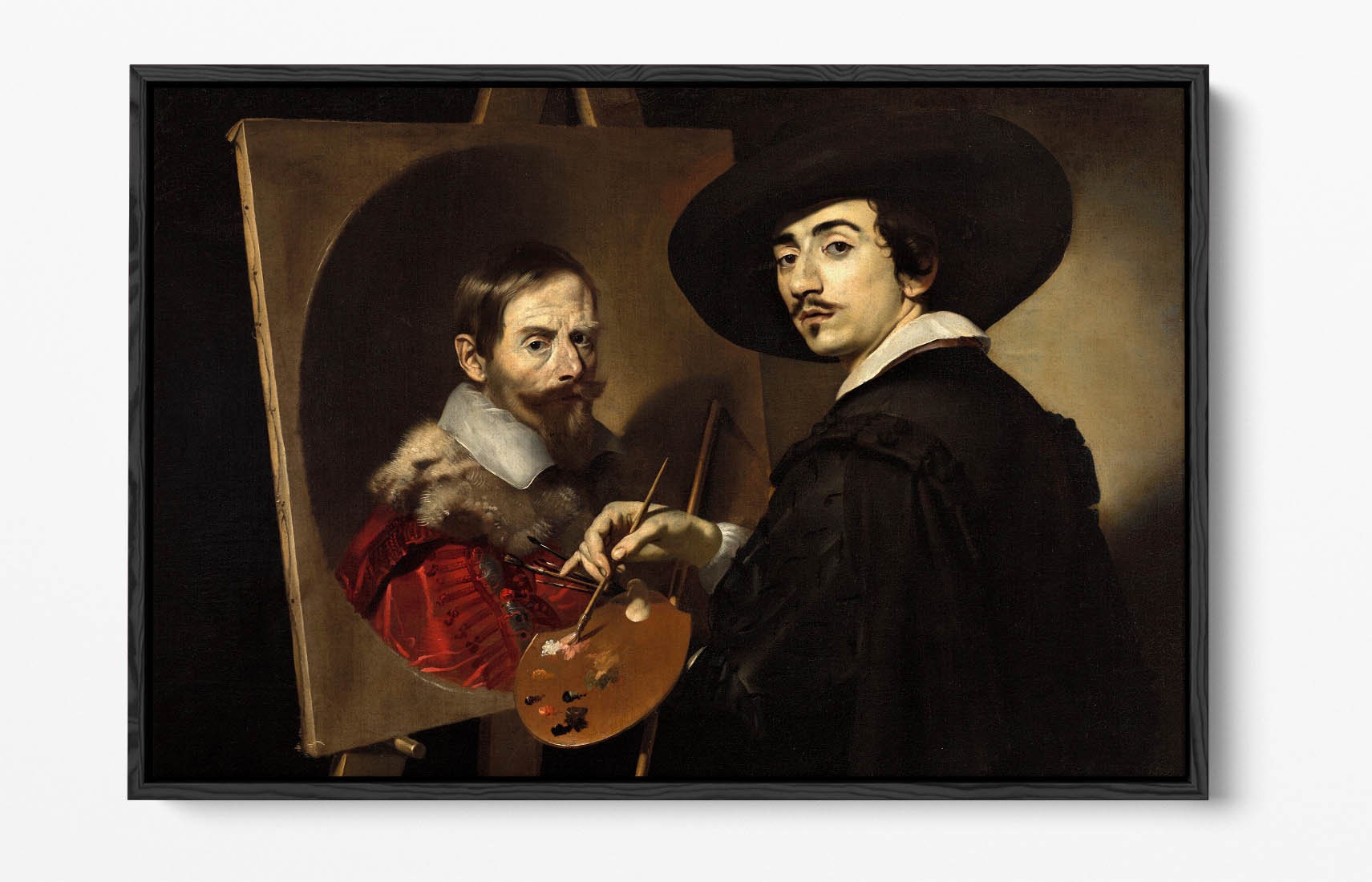 Nicolas Régnier Self Portrait with a Portrait on an Easel - Etsy.de