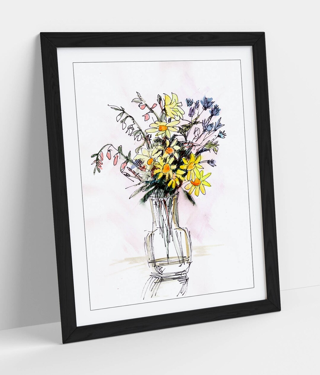 Flowers Wall Art Picture Framed Art Print - Etsy