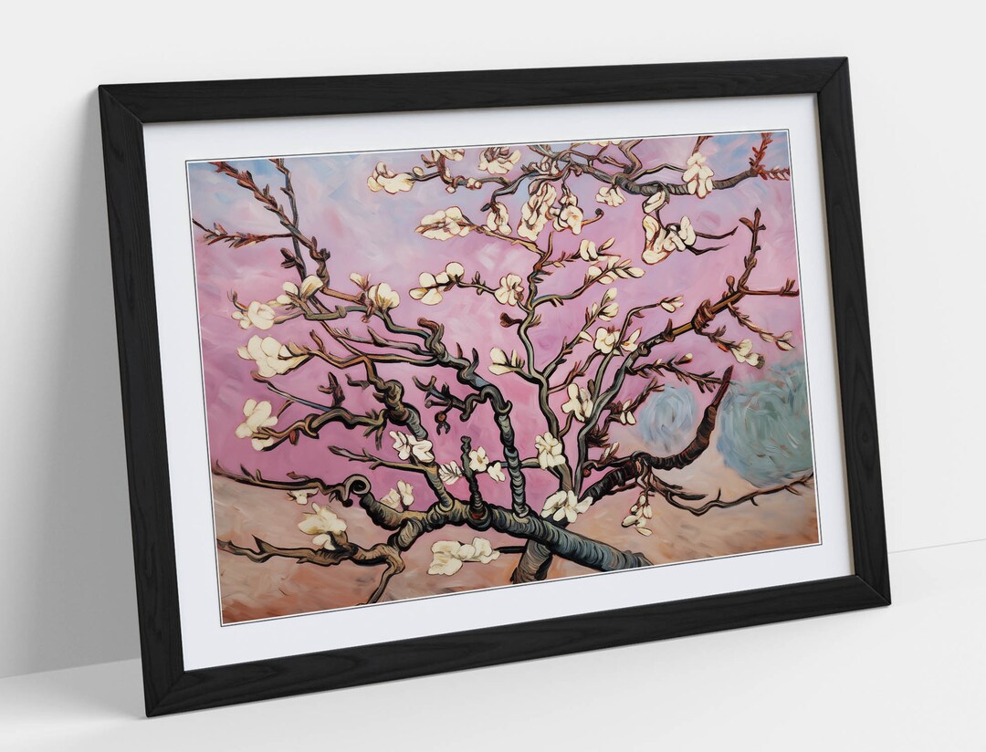 Van Gogh Style Cherry Blossom Tree 3 -wall Art Picture Framed Print ...