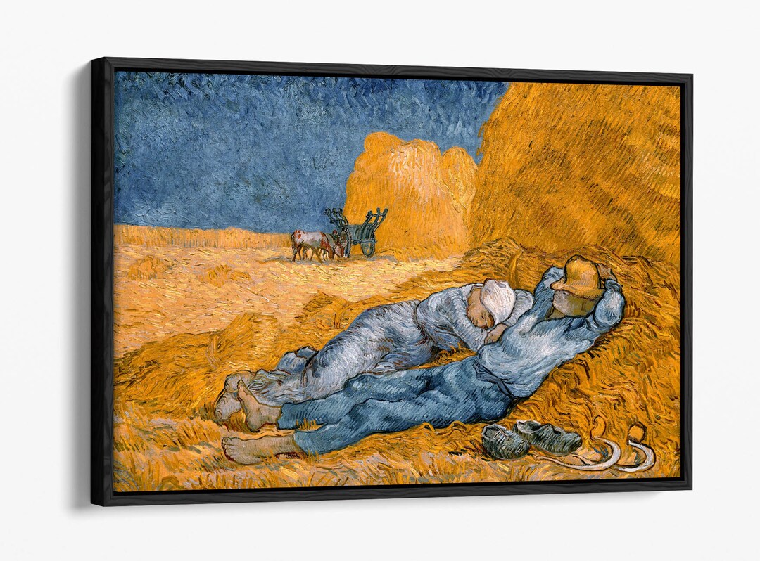 VAN GOGH the Siesta Art Float Effect Framed Canvas Print - Etsy UK