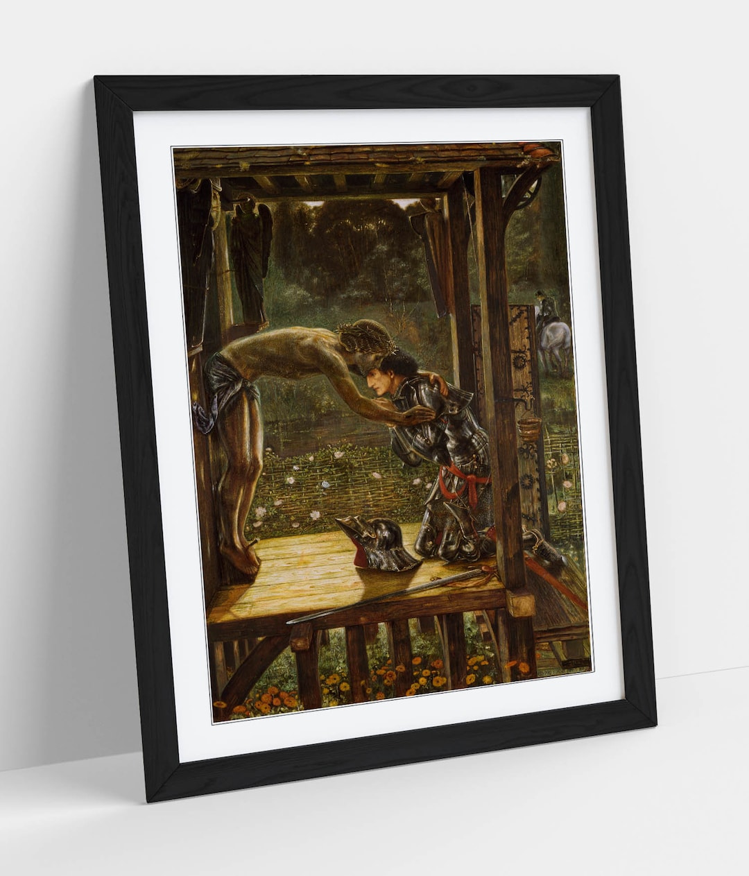 The Merciful Knight by Edward Burne-jones wall Art Picture Framed Print ...