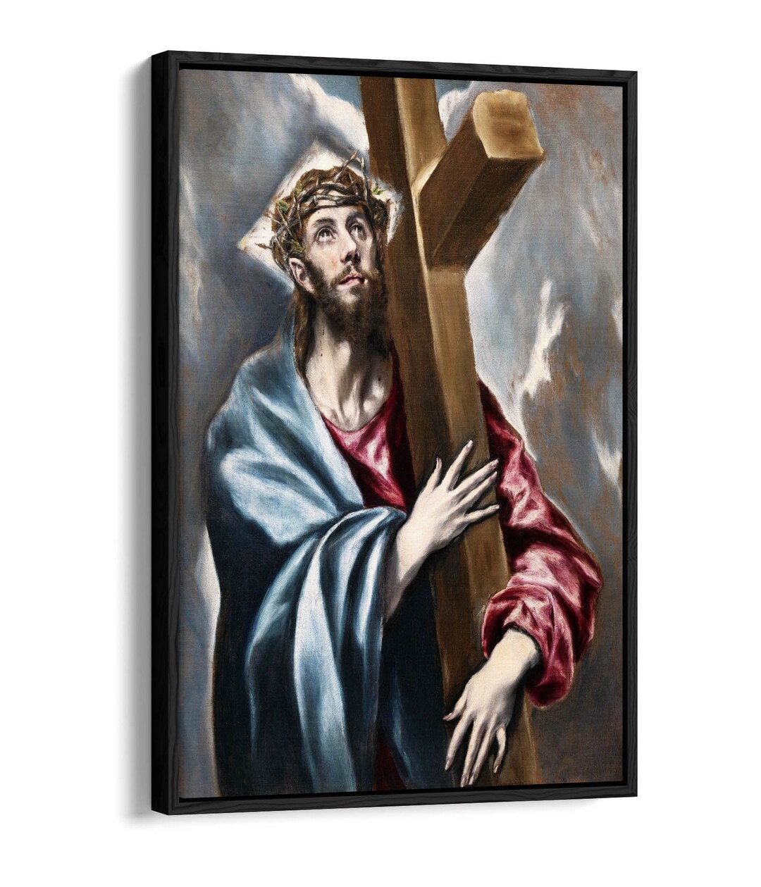 El Greco Christ Carrying the Cross Float Effect Framed Canvas Print - Etsy
