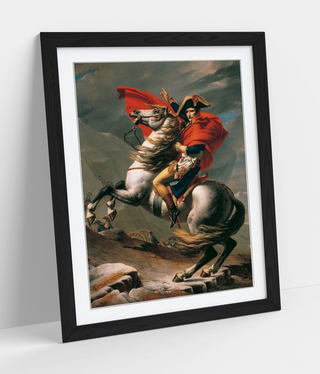 Napoleon Crossing the Alps Wall Art Picture Framed Art Print - Etsy