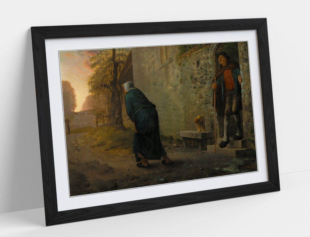 Jean-françois Millet Waiting Art Picture Framed Art Print - Etsy