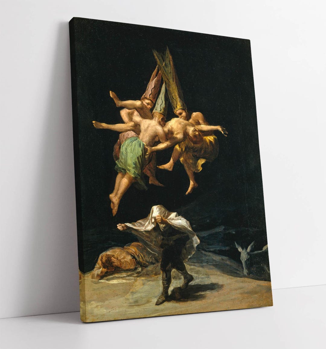 Francisco Goya, Witches' Flight wall Art Framed Canvas Picture Print ...