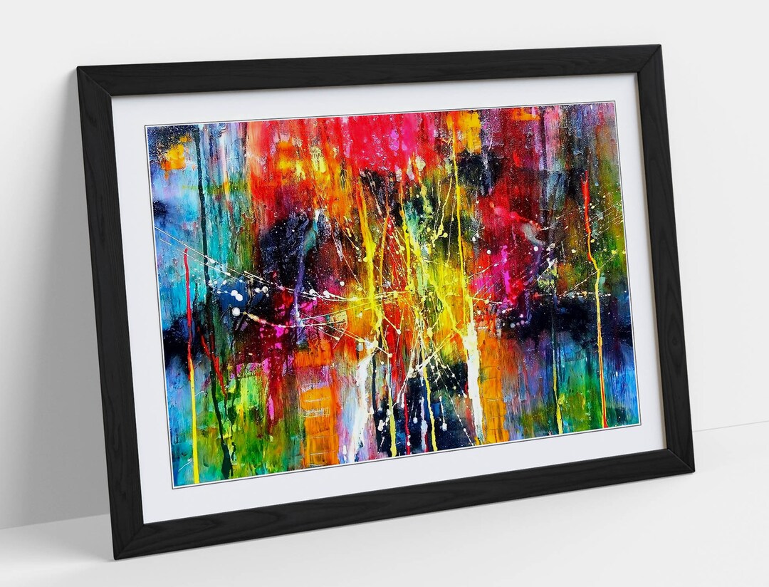 Pollock Paint Splash Art 3 Wall Art Picture Framed Art Print - Etsy