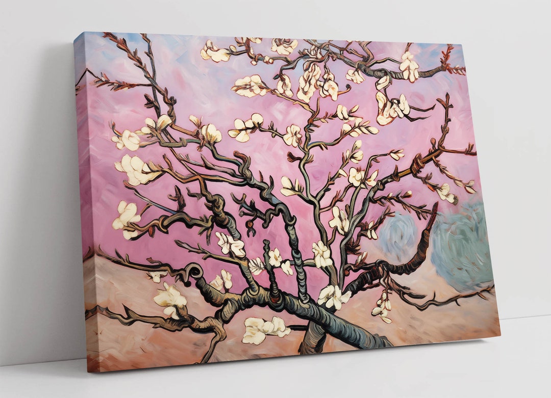 Van Gogh Style Cherry Blossom Tree 3 wall Art Framed Canvas Picture ...