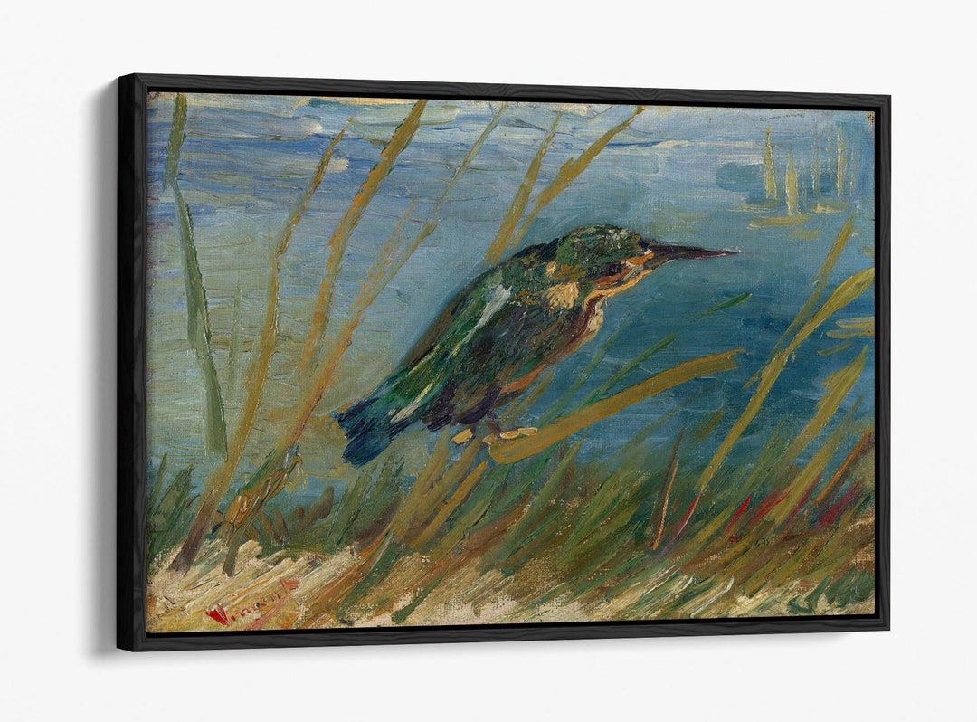 VAN GOGH the Kingfisher Art Float Effect Framed Canvas Print - Etsy