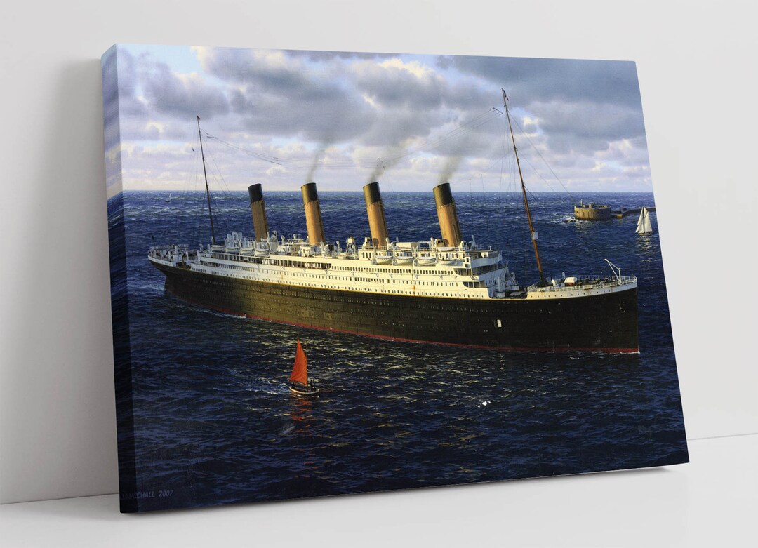 TITANIC Art Canvas Picture Print Wall Hanging - Etsy