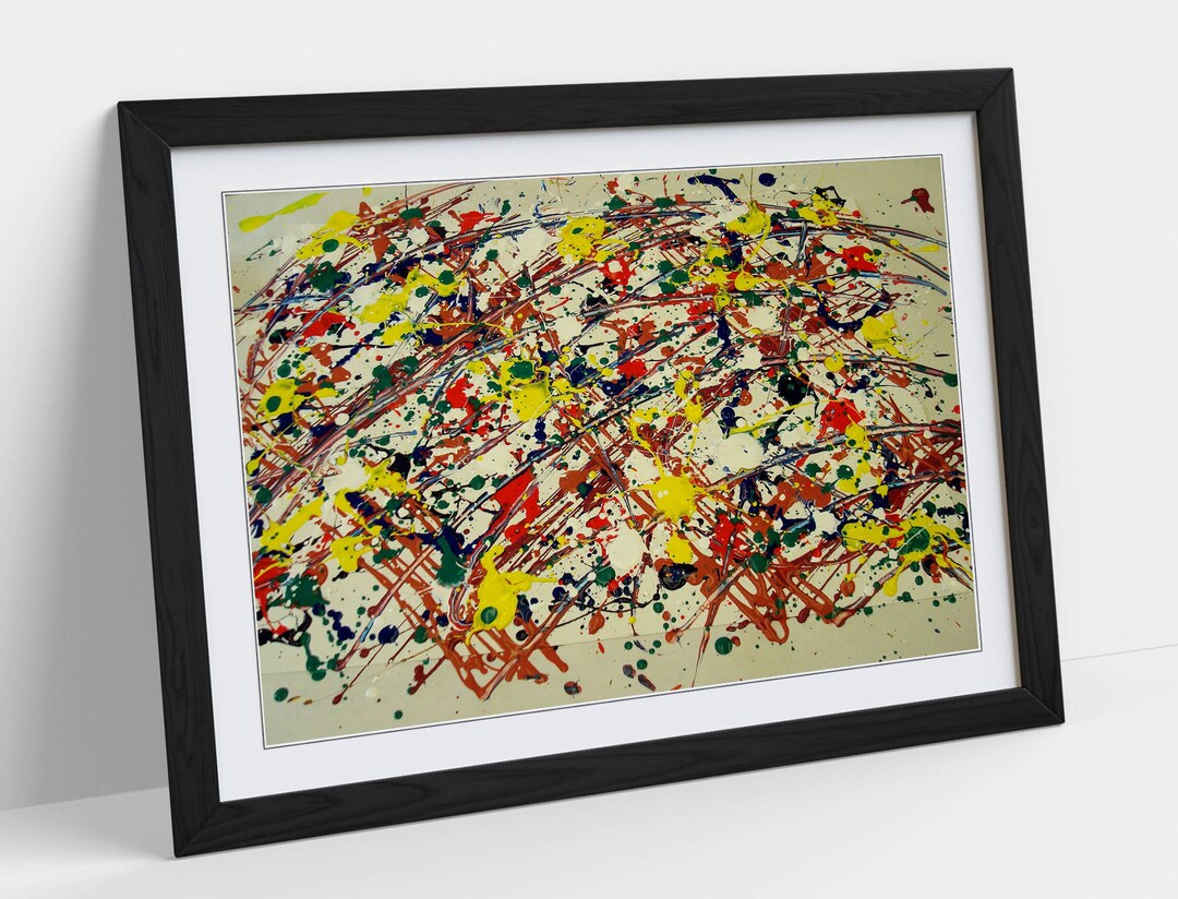 Pollock Paint Splash Art 10 Wall Art Picture Framed Art Print - Etsy