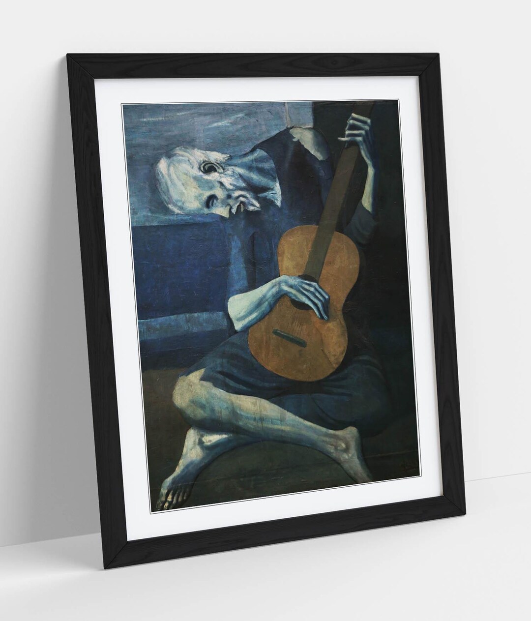 The Old Guitarist by Pablo Picasso, Blue Period Wall Art Picture Framed ...