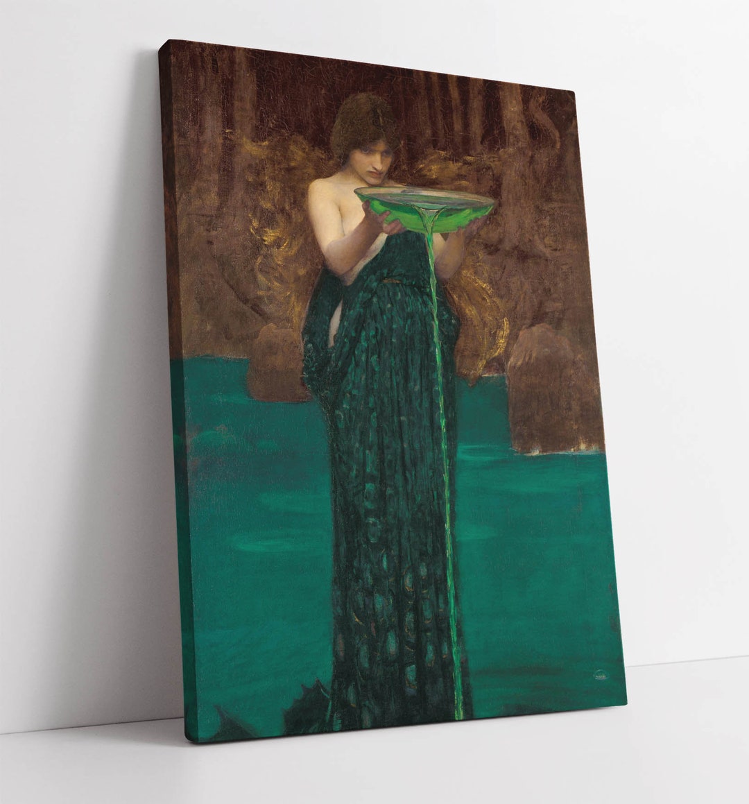 John William Waterhouse, Circe Invidiosa wall Art Framed Canvas Picture ...