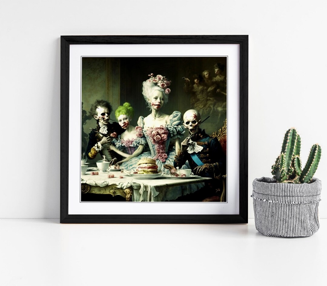 French Revolution Zombies Square Wall Art Framed Picture Print - Etsy