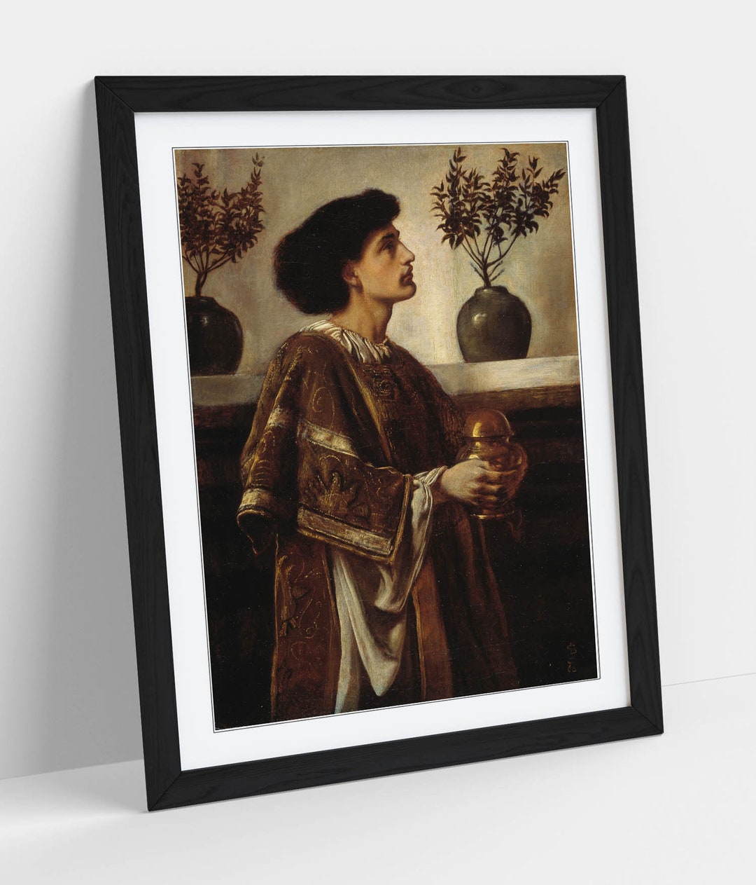 A Deacon by Simeon Solomon wall Art Picture Framed Print Home Bedroom ...