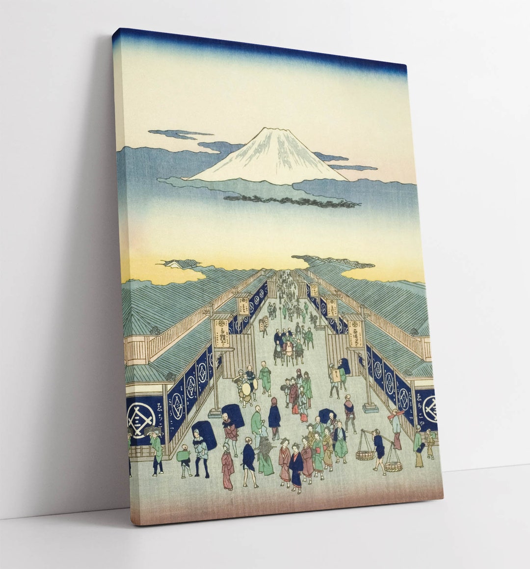 Utagawa Hiroshige, Suruga-cho -wall Art Framed Canvas Picture Print ...
