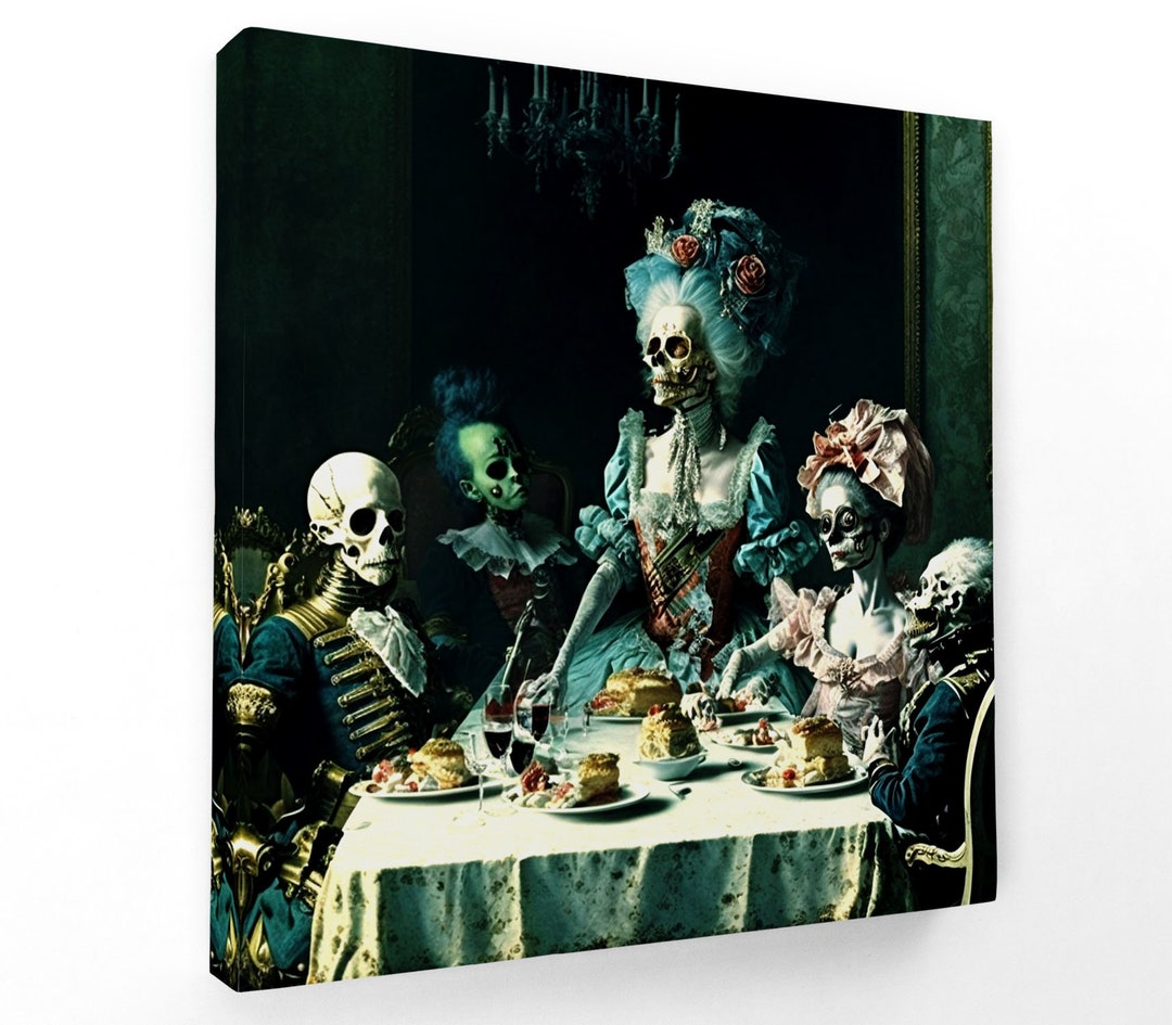 French Revolution Zombies 2 Square Wall Art Framed Canvas Picture Print ...