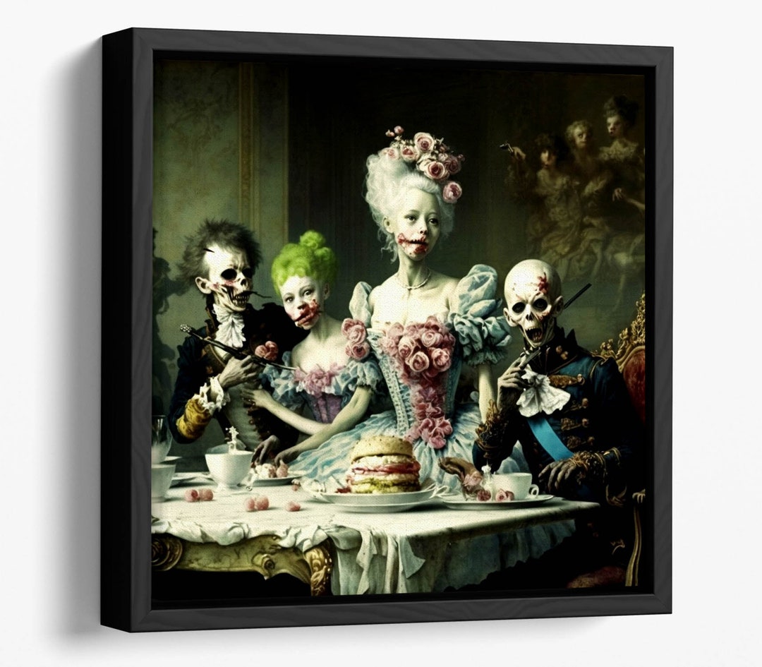 French Revolution Zombies Wall Art Float Effect Framed Canvas Print - Etsy