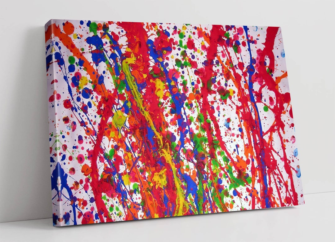 Pollock Paint Splash Art 18 Canvas Picture Print Wall Hanging - Etsy