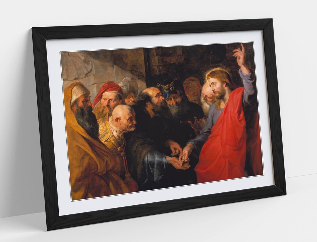 Peter Paul Rubens - the Tribute Money -wall Art Picture Framed Print ...