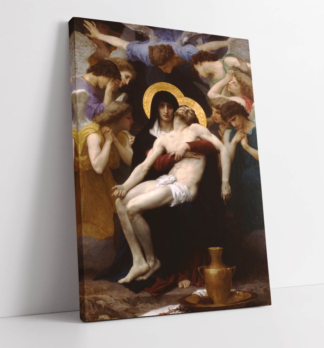 William Adolphe Bouguereau, Pieta wall Art Framed Canvas Picture Print ...