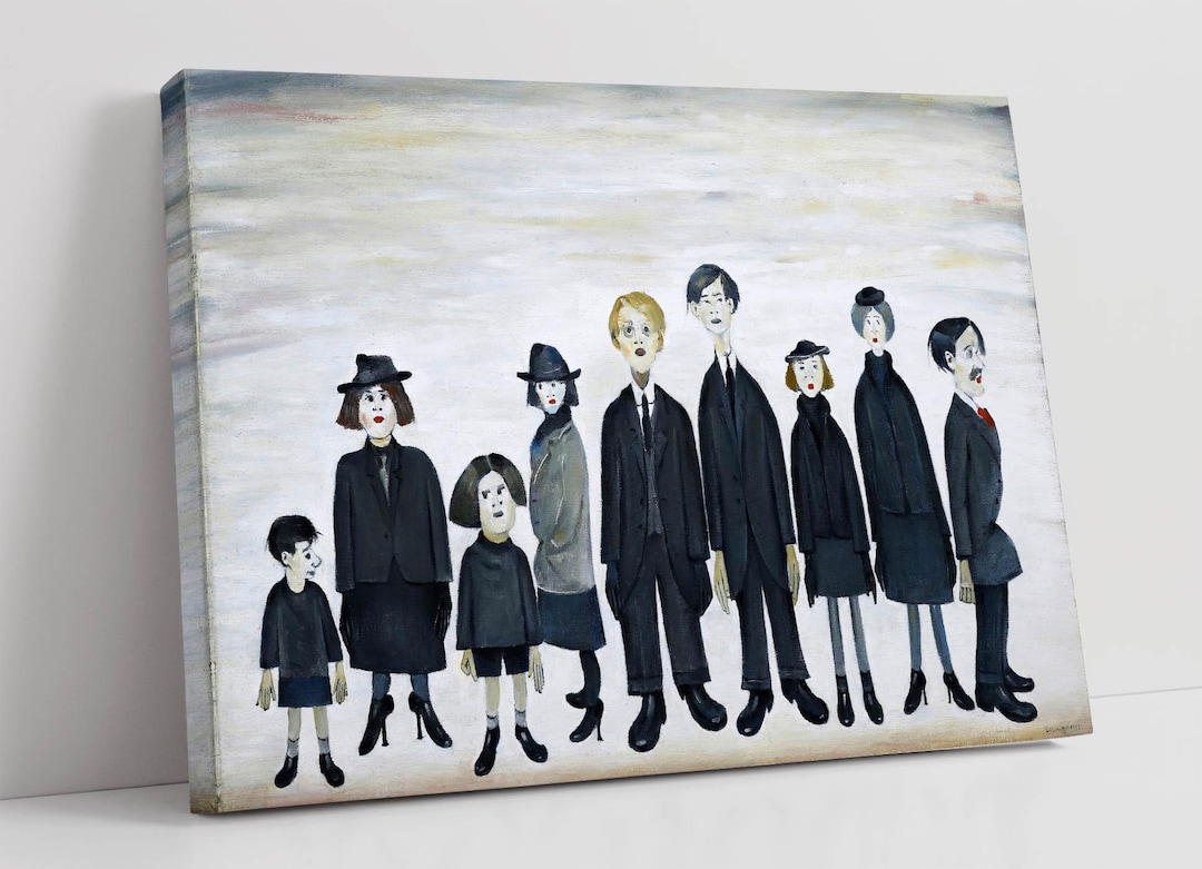 The Funeral Party by LS Lowry -wall Art Framed Canvas Picture Print ...