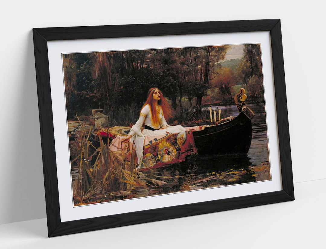 John William Waterhouse, the Lady of Shalott -wall Art Picture Framed ...