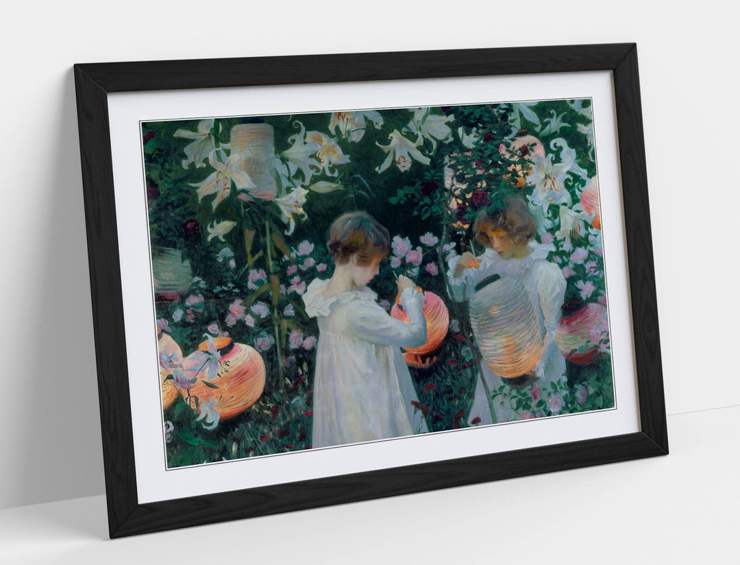 Carnation Lily Lily Rose by John Singer Sargent wall Art Picture Framed ...