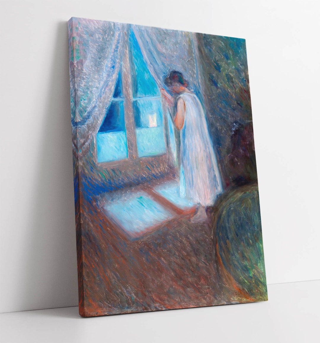 The Girl by the Window by Edvard Munch Landscape Art Canvas - Etsy