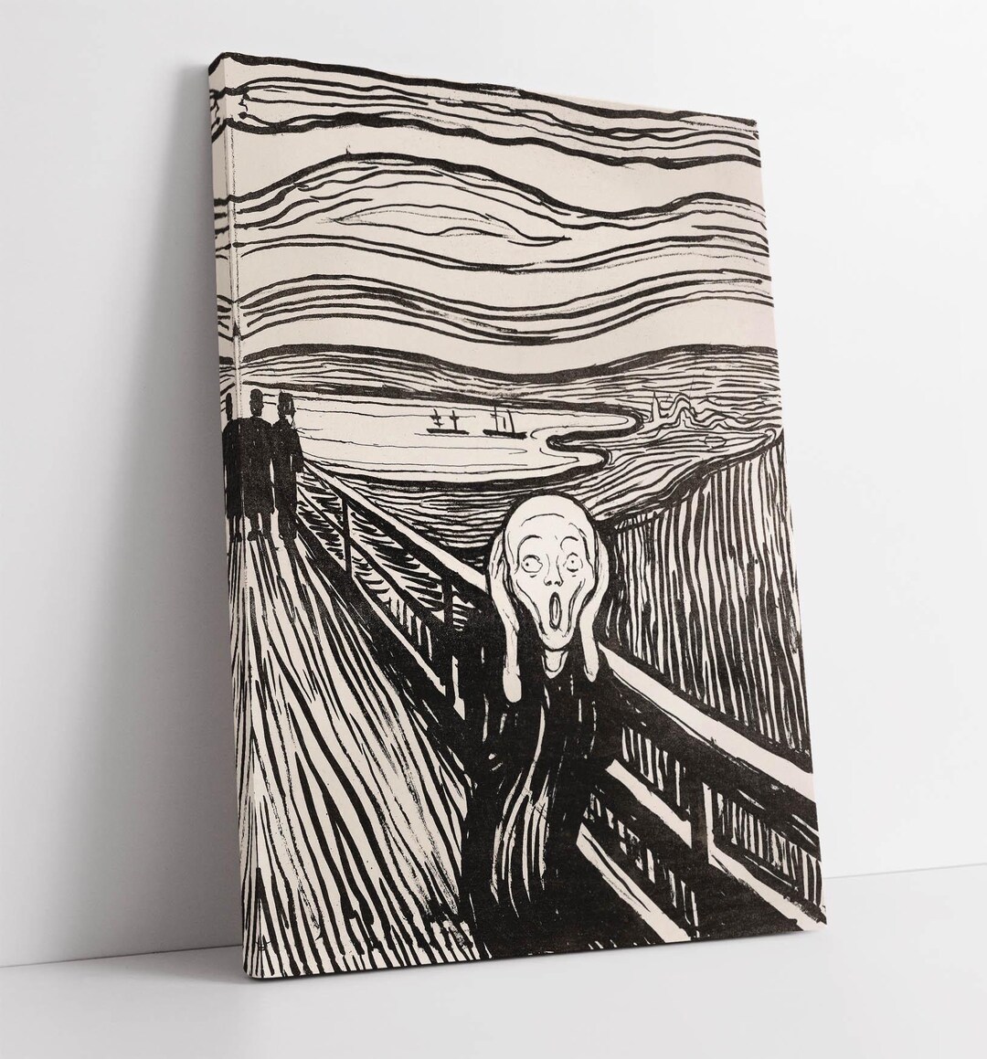 Edvard Munch THE SCREAM Sketch wall Art Canvas Picture Print Wall ...