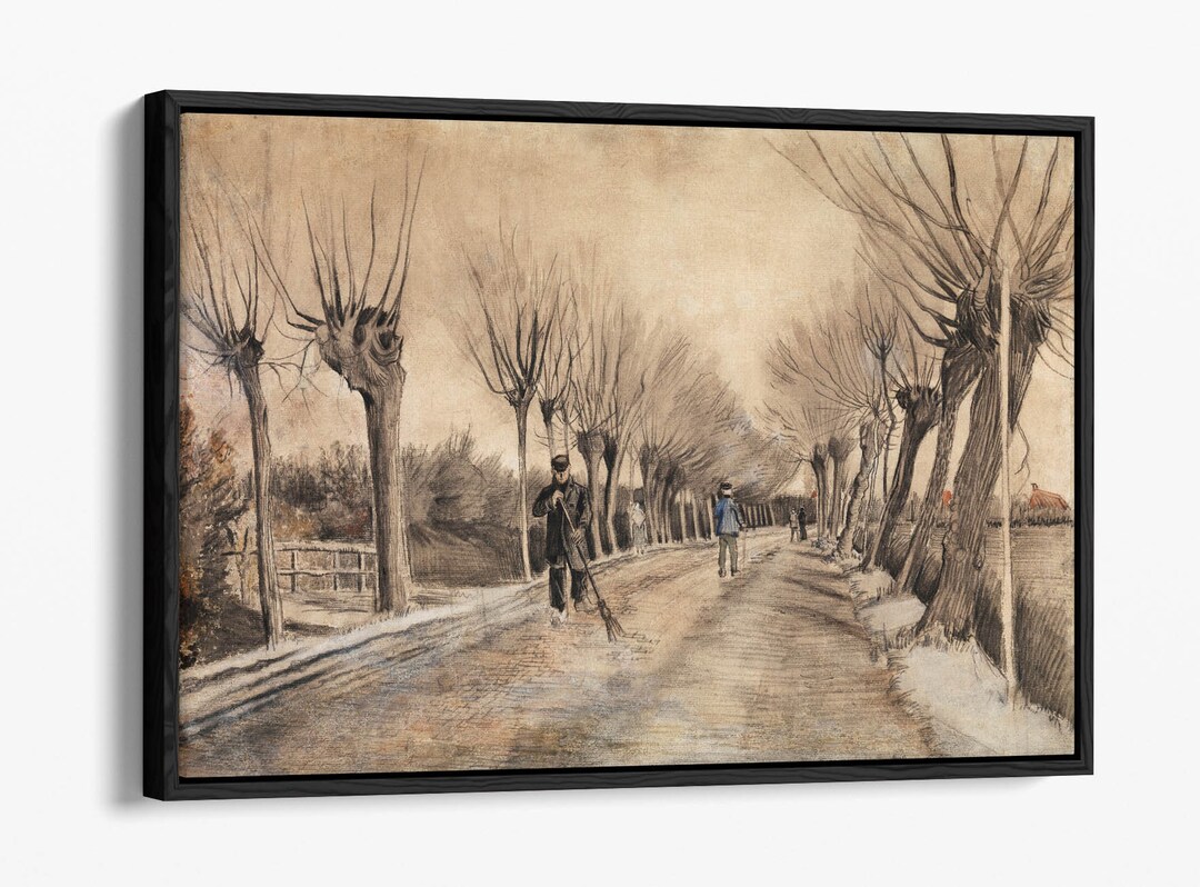 VAN GOGH Road to Etten Art Float Effect Framed Canvas Print - Etsy