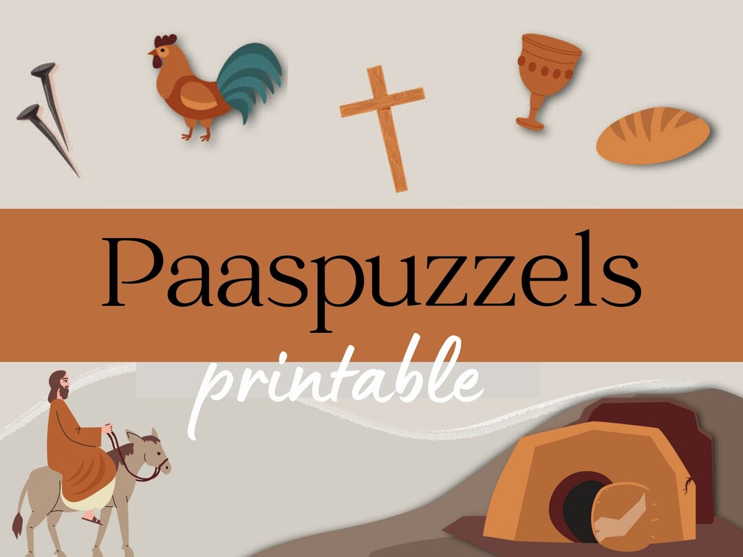Easter Puzzles for the Whole Family | Printable Puzzles for Church and ...