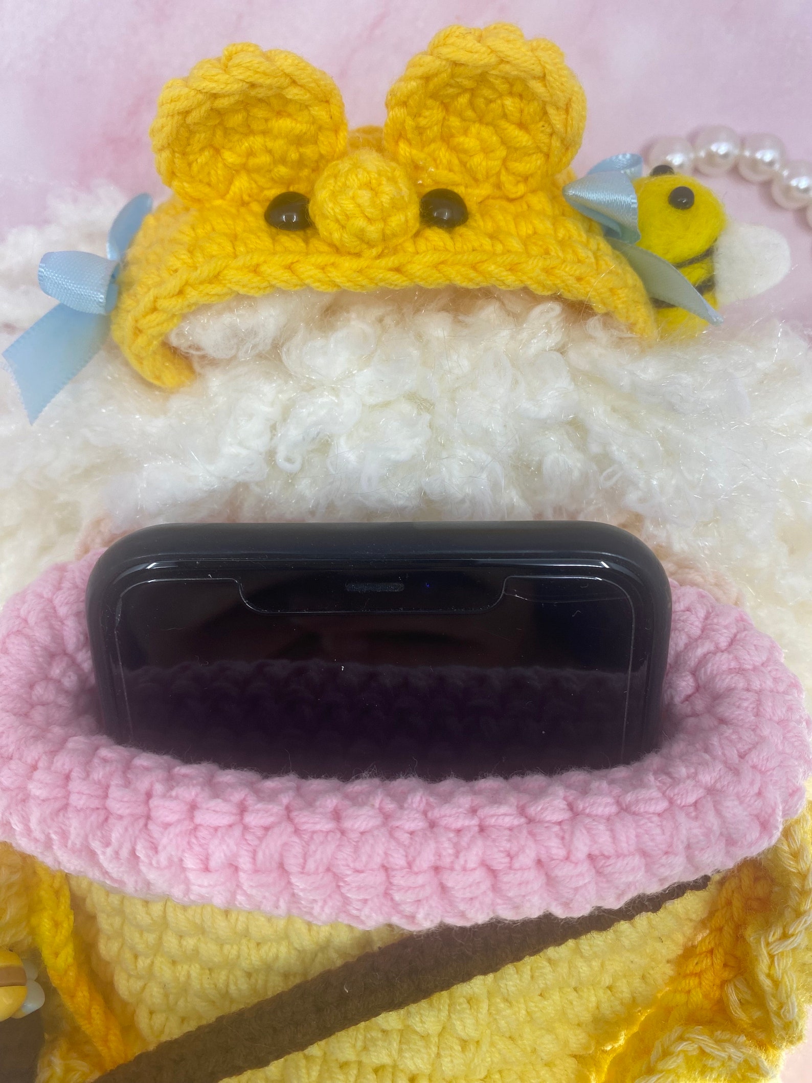 Nanalulu Handmade Crochet Sausage Lips Honey Harvester Lala. Phone ...