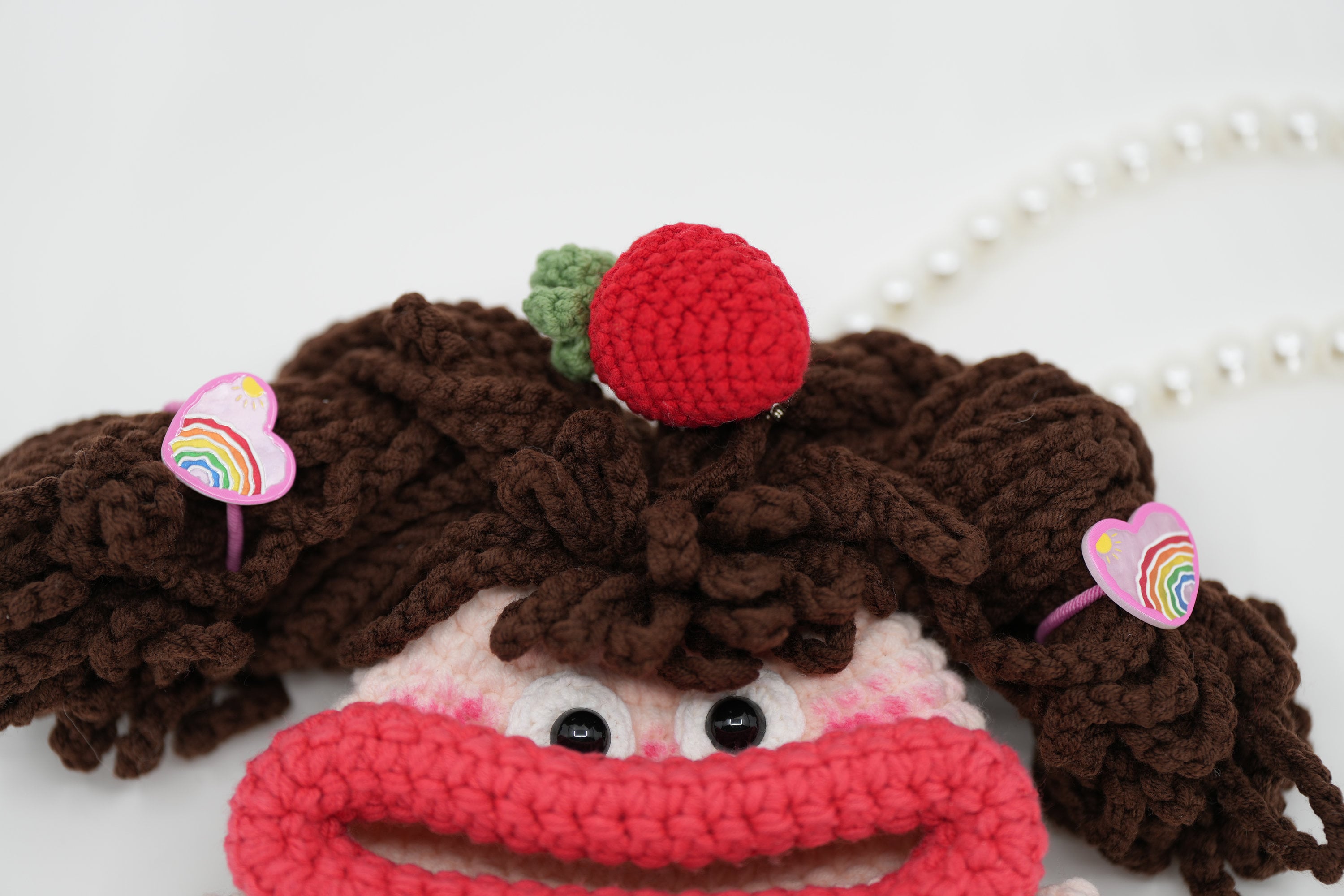 Nanalulu Handmade Crochet Sausage Lips Mobile Phone Bag Annie the Brave ...