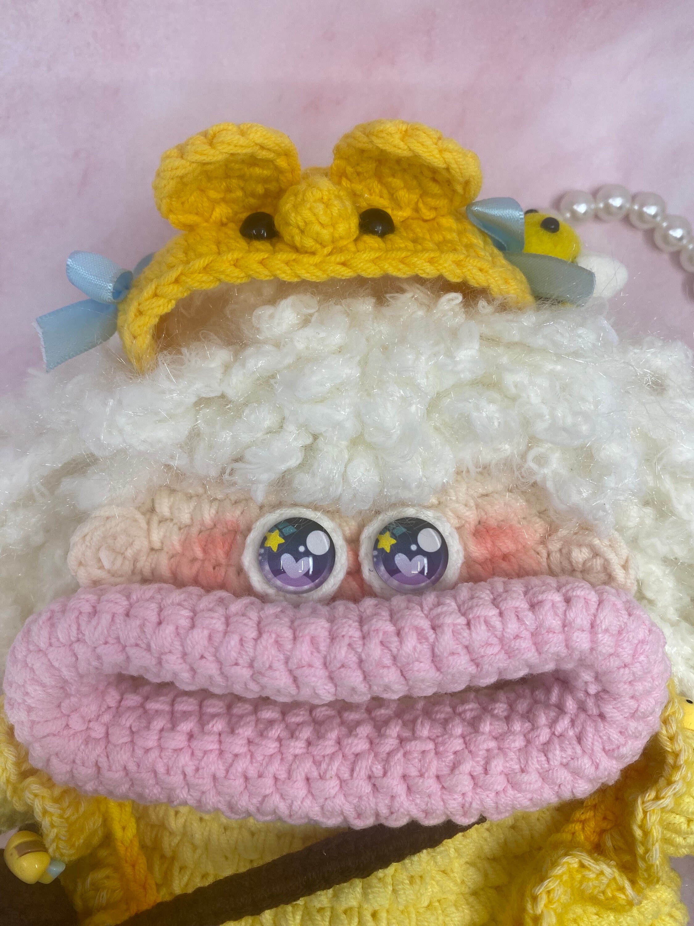 Nanalulu Handmade Crochet Sausage Lips Honey Harvester Lala. Phone ...